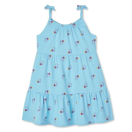 Click here for George Toddler Girls Jersey Tiered Dress Turquoise... prices