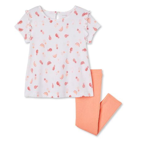 Click here for George Toddler Girls Ruffle Tee And Legging 2-Piec... prices