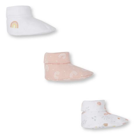 Click here for George Baby Girls Booties 3-Pack Pink One Size prices