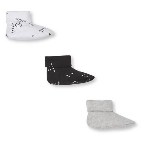 Click here for George Baby George Infants Unisex Booties 3-Pack B... prices