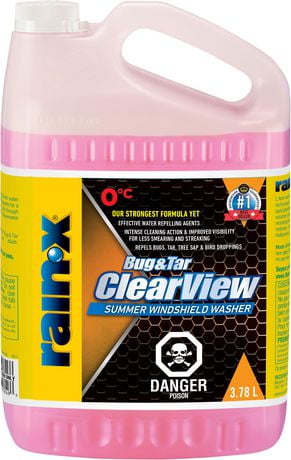 Rain-X ClearView Bug & Tar Windshield Washer Fluid - Walmart.ca