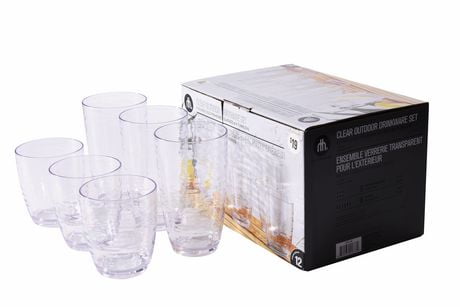 home trends 12pc set clear | Walmart Canada