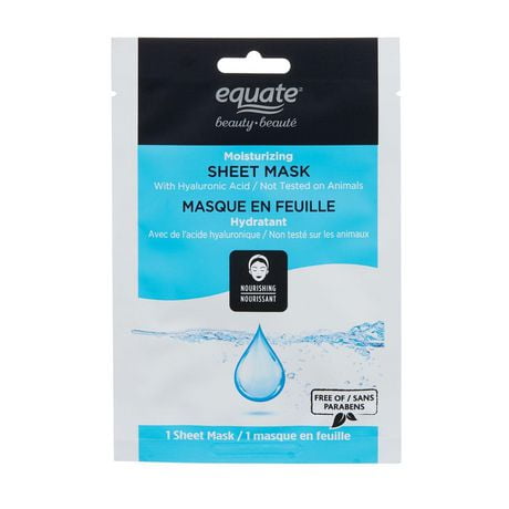Equate Beauty Moisturizing Sheet Mask With Hyaluronic Acid, 1 Sheet ...