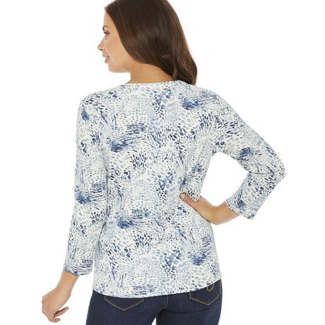 George Women's 3/4 Sleeve Tee | Walmart Canada