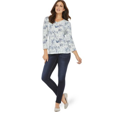 George Women's 3/4 Sleeve Tee | Walmart Canada
