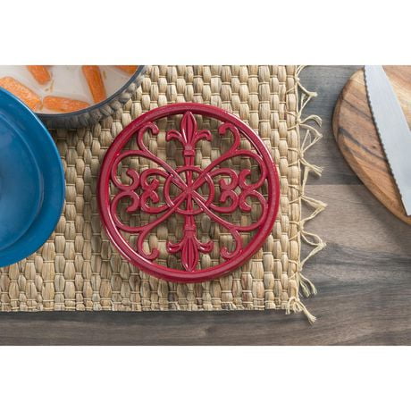 Click here for Home Basics Fleur De Lis Collection Cast Iron Triv... prices