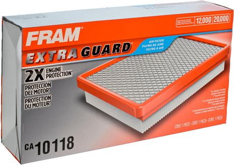 FRAM CA10118 Extra Guard Engine Air Filter, 20,000 km Air Filter ...