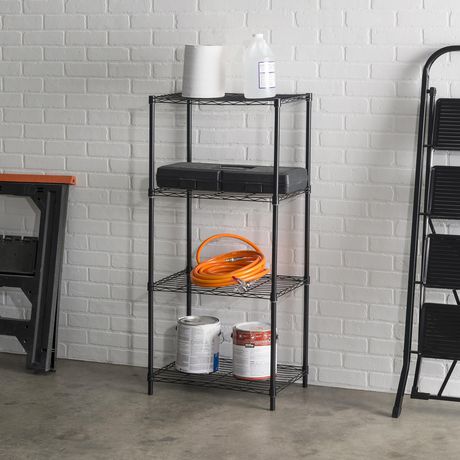 Click here for Home Basics 4 Tier Steel Wire Shelf  Black Black O... prices