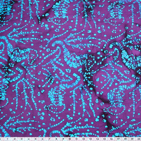 Click here for Fabric Creations Purple Batik Cotton Fabric By The... prices