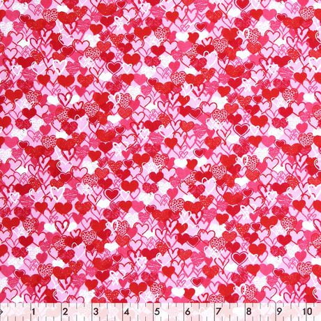 Click here for Fabric Creations Red And Pink Valentine Hearts Cot... prices