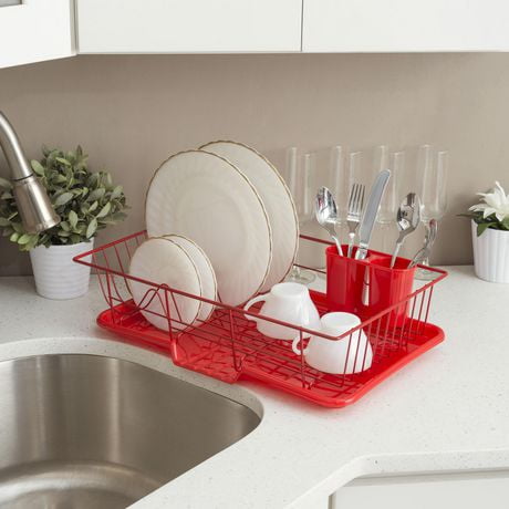 Click here for Hds Trading 3 Piece Rust-Resistant Vinyl Dish Drai... prices