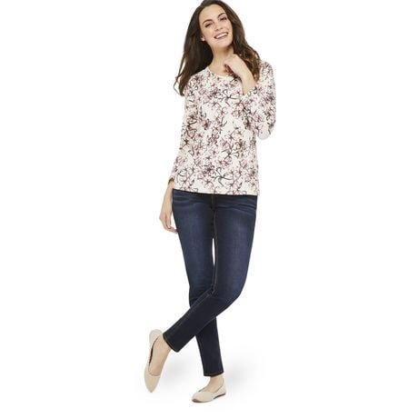 George Women's 3/4 Sleeve Tee | Walmart Canada