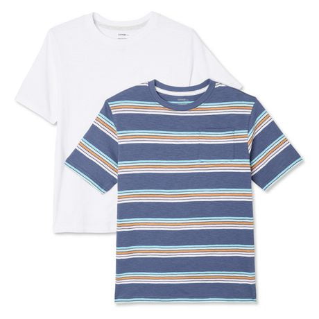 Click here for George Boys Chest Pocket Tees 2-Pack Blue S prices