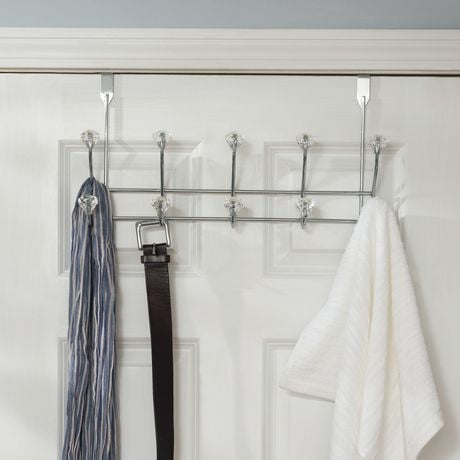 Click here for Home Basics 5 Hook Over The Door Hanging Rack With... prices