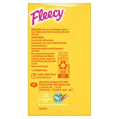 Fleecy Aroma Therapy Calm Fabric Softener Dryer Sheets | Walmart Canada