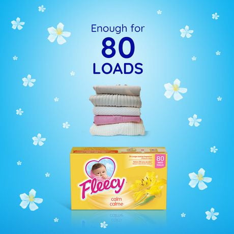 Fleecy Aroma Therapy Calm Fabric Softener Dryer Sheets | Walmart Canada