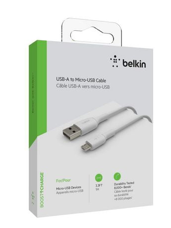 Click here for Belkin Usb-A Cable To Micro-Usb Boost-Charge White... prices