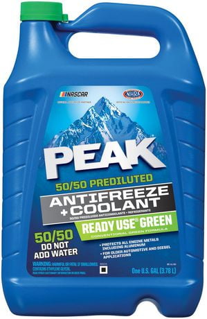 PEAK Green Antifreeze 50/50 Mix, 3.78 Liters - Walmart.ca