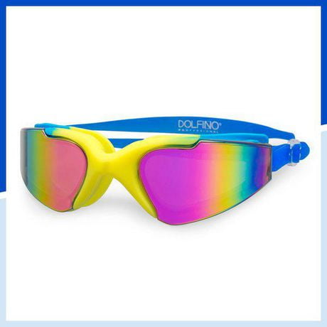Dolfino Pro Edge Youth Watersport Swim Goggle - Blue/Yellow - Walmart.ca