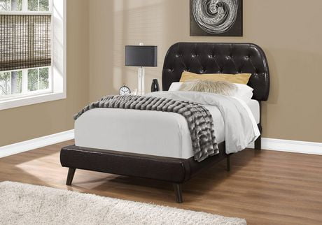 Click here for Monarch Specialties Inc Brown Leather-Look Twin Si... prices