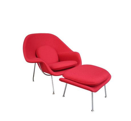 Click here for Plata D Cor Import Inc Chair With Ottoman- Red Red... prices