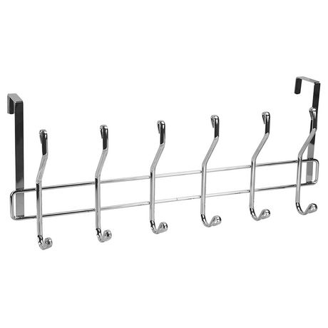 Click here for Home Basics Chrome Plated Steel Over The Door 6-Ho... prices