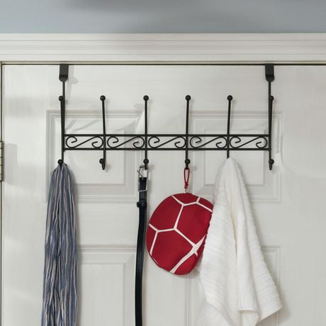 Click here for Home Basics Steel Over The Door 6 Hook Hanging Rac... prices