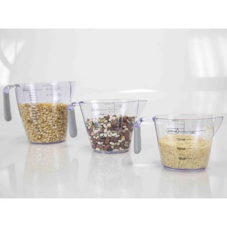 3 Piece Measuring Cup with Rubber Grip - Walmart.ca