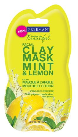 Freeman Feeling Beautiful Mint & Lemon Facial Clay Mask Sachet - Walmart.ca