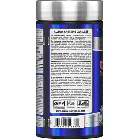 Allmax Creatine 3000 capsules | Walmart Canada