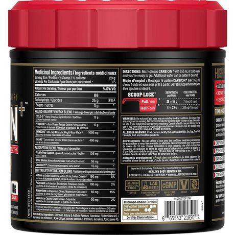 Allmax Carbion Advanced Electrolyte Hydration Drink Mix | Walmart Canada