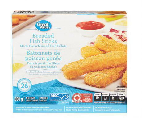 Great Value Breaded Fish Sticks | Walmart Canada