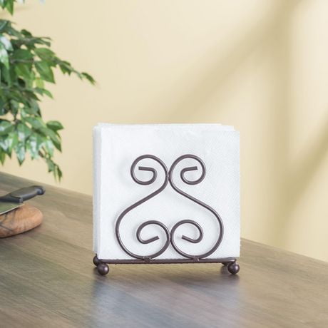 Click here for Home Basics Scroll Collection Steel Napkin Holder... prices
