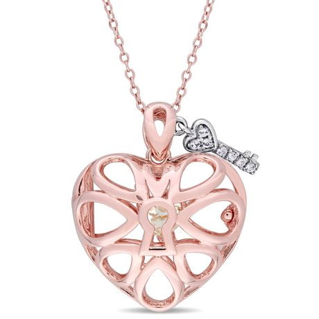 Click here for Miabella 1 Carat T. G.W. White Topaz Rose Rhodium-... prices