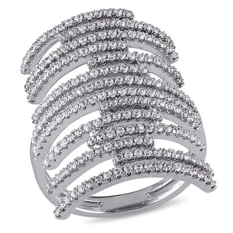 Click here for 1.96 Carat T. G.W. Cubic Zirconia Sterling Silver... prices