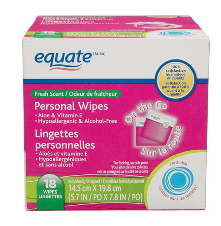 Equate Personal Wipes Fresh Scent | Walmart Canada
