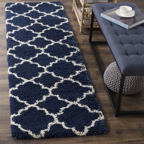 Click here for Safavieh Hudson Jaye Geometric Shag Area Rug Navy... prices