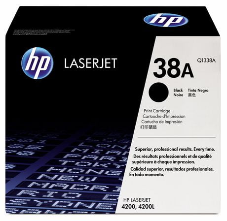 HP 38A (Q1338A) Black Original LaserJet Toner Cartridge | Walmart Canada
