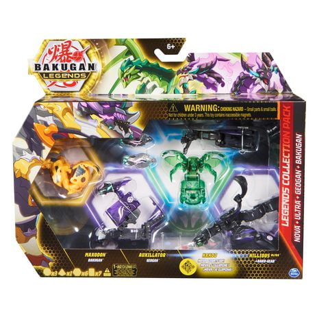 Bakugan Legends Collection Pack, 4-Pack featuring Maxodon Bakugan ...