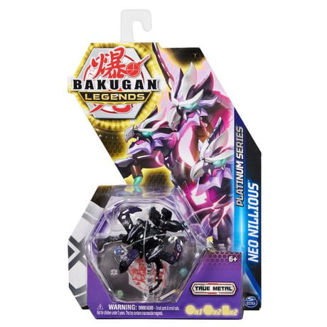 Bakugan Legends, Neo Nillious, Platinum Series True Metal Bakugan, 2 ...