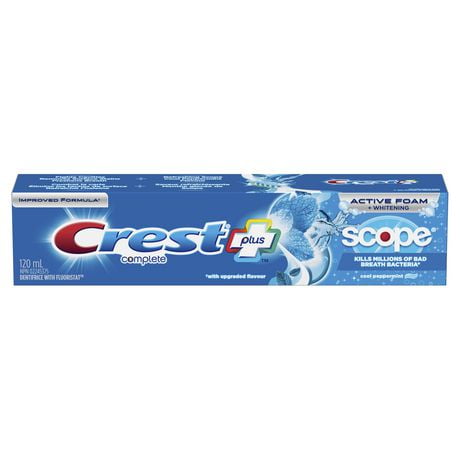 Crest Complete Whitening Plus Scope Cool Peppermint Toothpaste - Walmart.ca