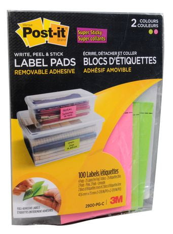Post-it Removable Label Pads at Walmart.ca | Walmart Canada