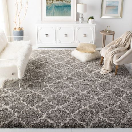 Click here for Safavieh Hudson Jaye Geometric Shag Area Rug Grey... prices