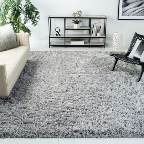 Click here for Safavieh Ocean Braxton Solid Shag Area Rug Silver... prices