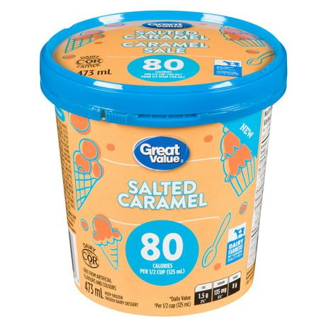 Great Value Salted Caramel Frozen Dairy Dessert | Walmart Canada
