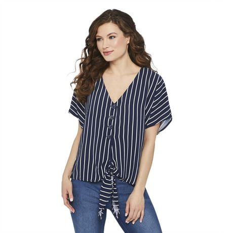 George Women's Tie Front Top | Walmart Canada