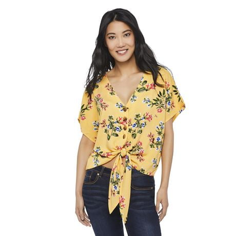 George Women's Tie Front Top | Walmart Canada