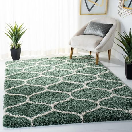Click here for Safavieh Hudson Arline Geometric Shag Area Rug Lig... prices