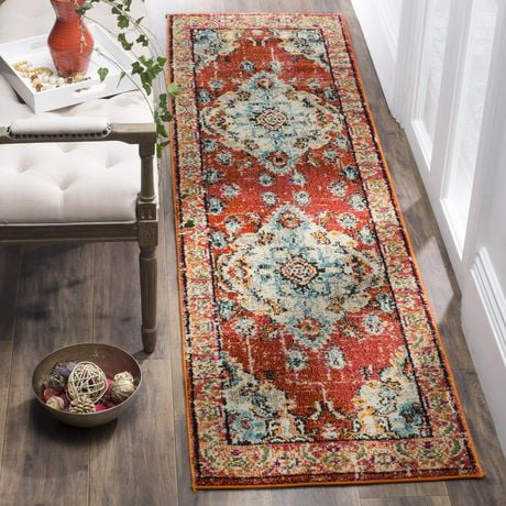 Click here for Safavieh Monaco Toria Traditional Area Rug Orange... prices