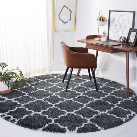 Click here for Safavieh Hudson Jaye Geometric Shag Area Rug Dark... prices